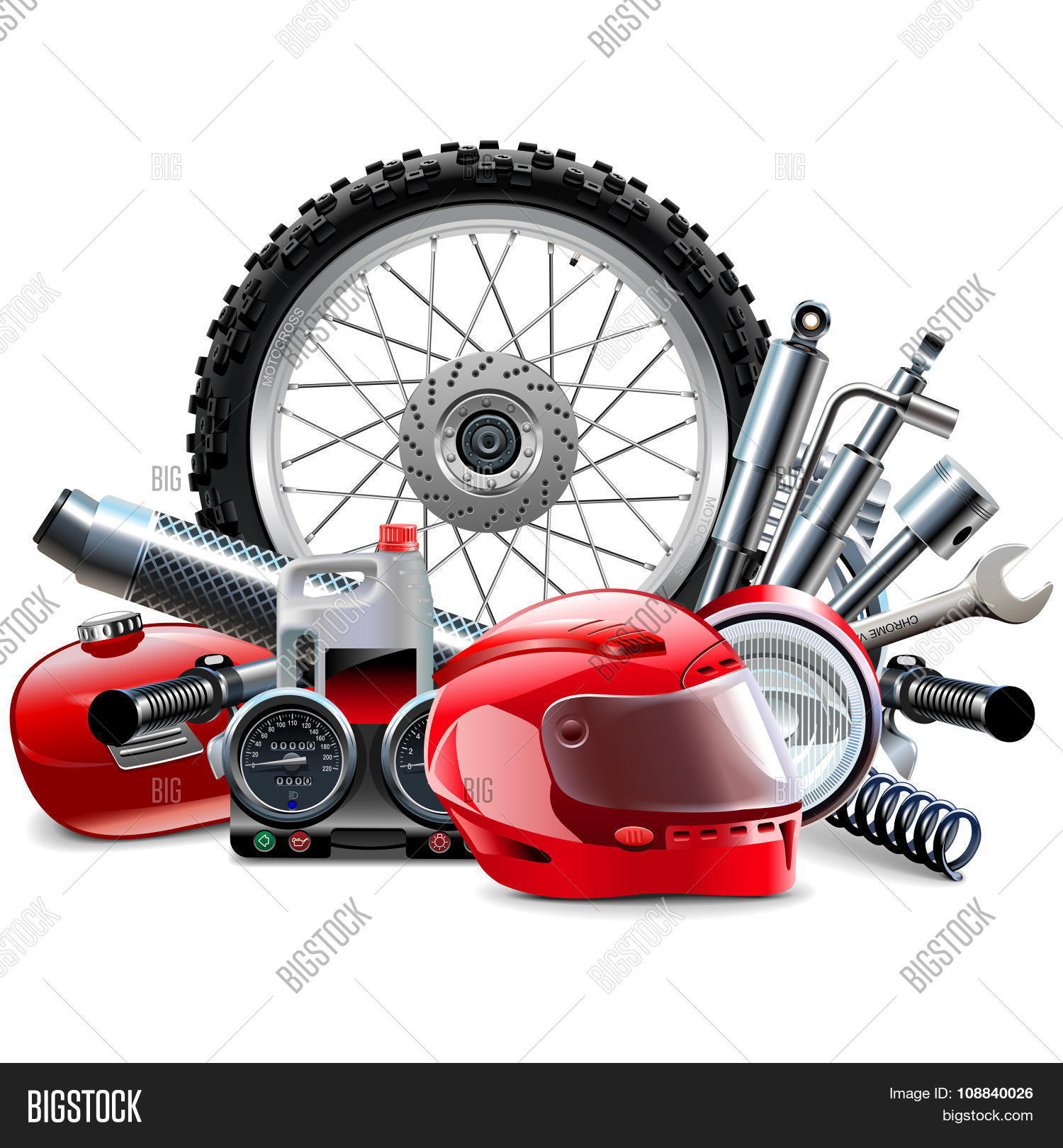 Vector Motorcycle Vector & Photo (Free Trial) | Bigstock