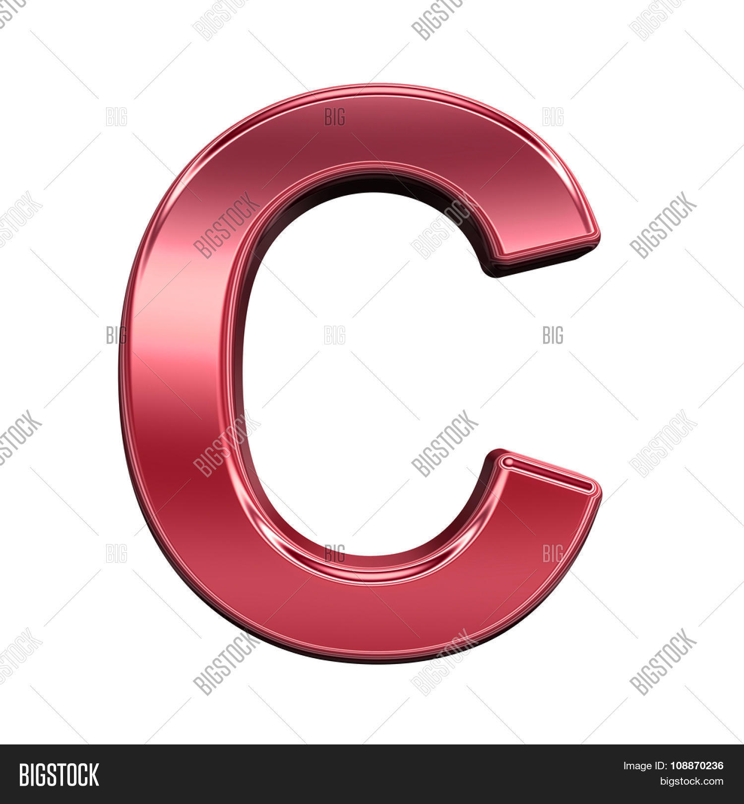 One Letter Shiny Red Image & Photo (Free Trial) | Bigstock