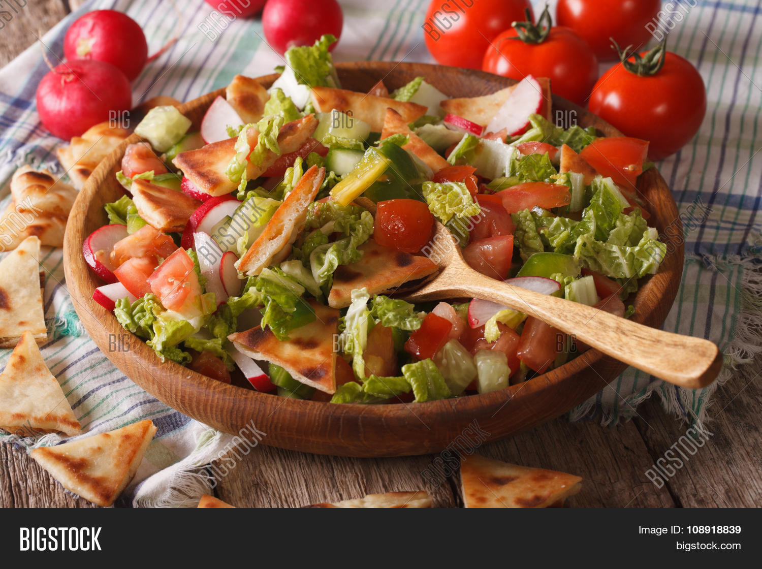 Vegetable Salad Pita Image & Photo (Free Trial) | Bigstock
