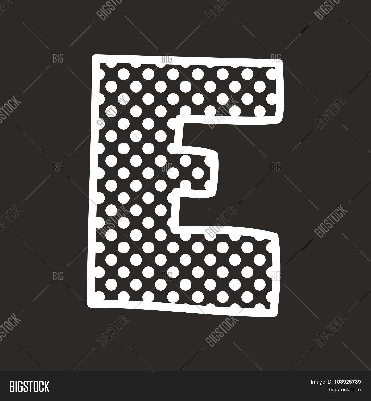 E Alphabet Vector Vector & Photo (Free Trial) | Bigstock