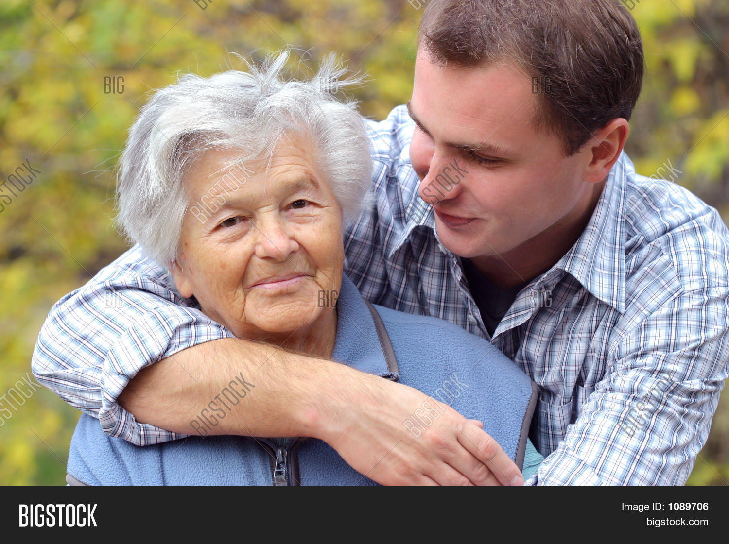 Hugging Elderly Person Image & Photo (Free Trial) | Bigstock