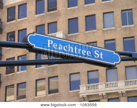 Peachtree Street Sign Image & Photo (Free Trial) | Bigstock