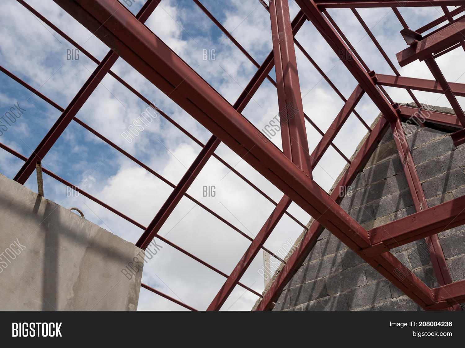 Structural Steel Roof Image & Photo (Free Trial) | Bigstock