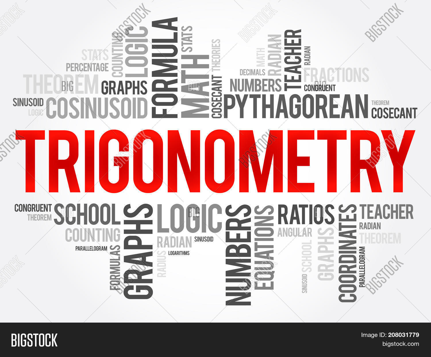Trigonometry Word Image & Photo (Free Trial) | Bigstock