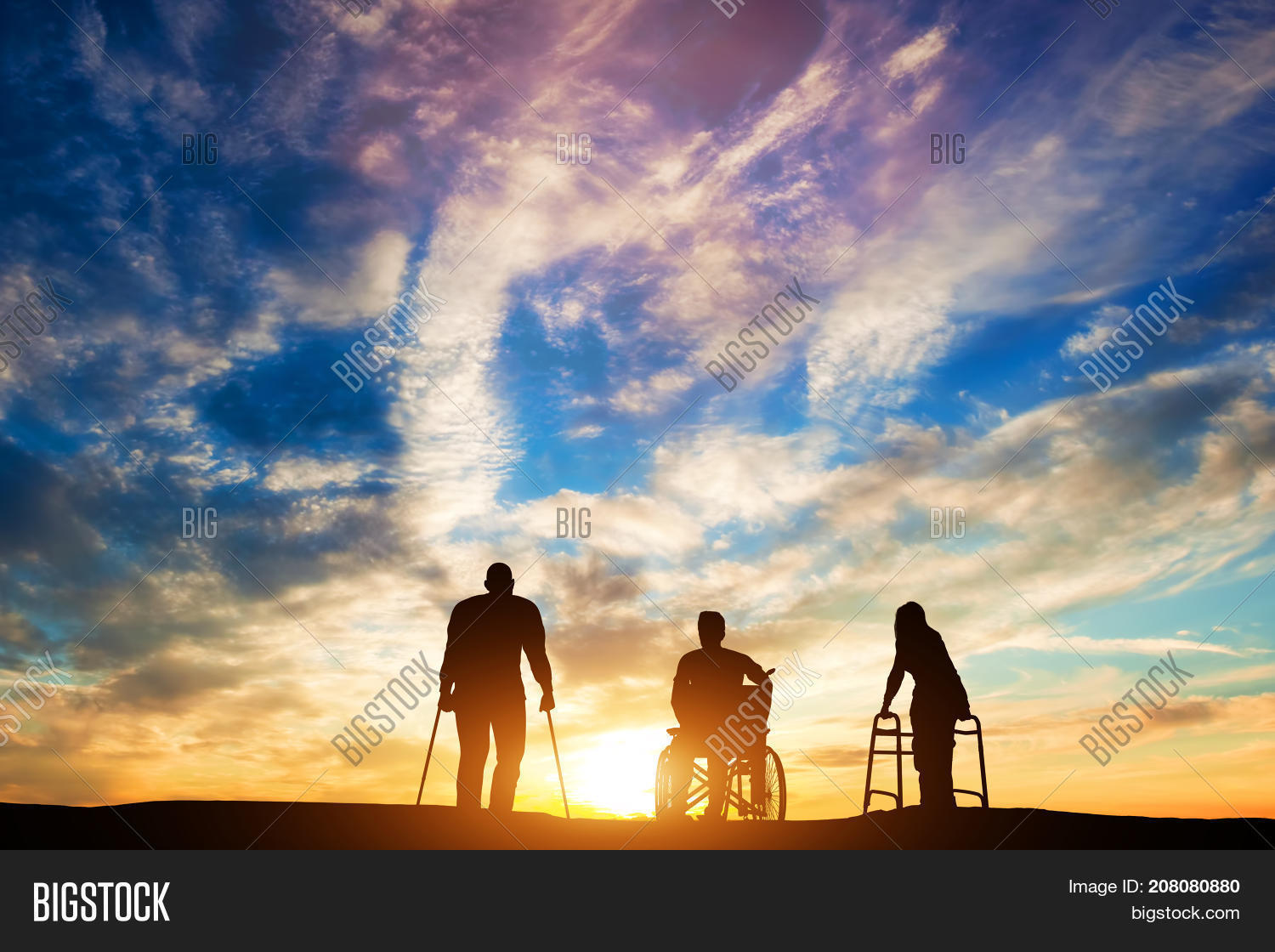 Three Disabled People Image & Photo (Free Trial) | Bigstock