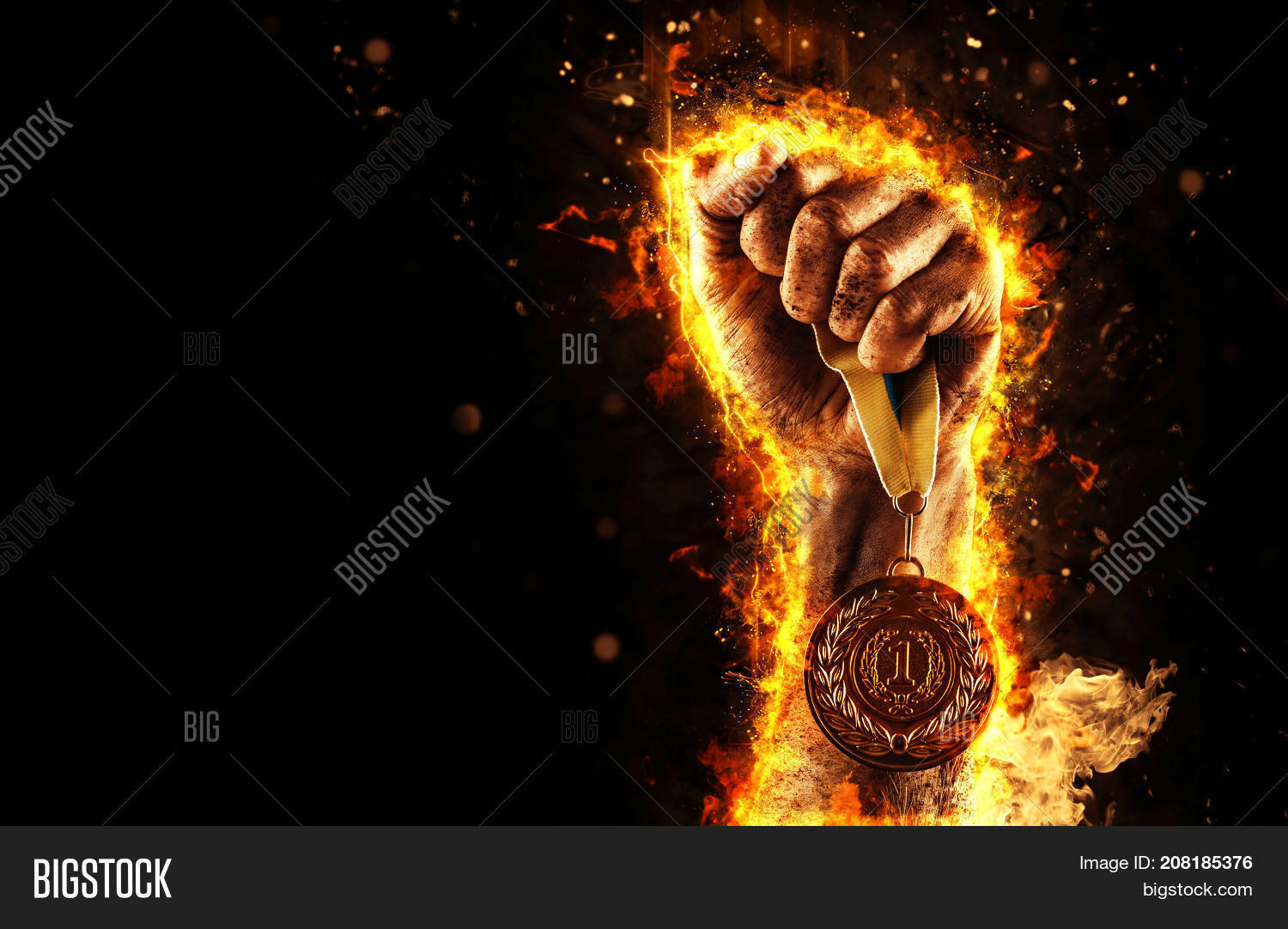 Man's Hand Fire Image & Photo (Free Trial) | Bigstock