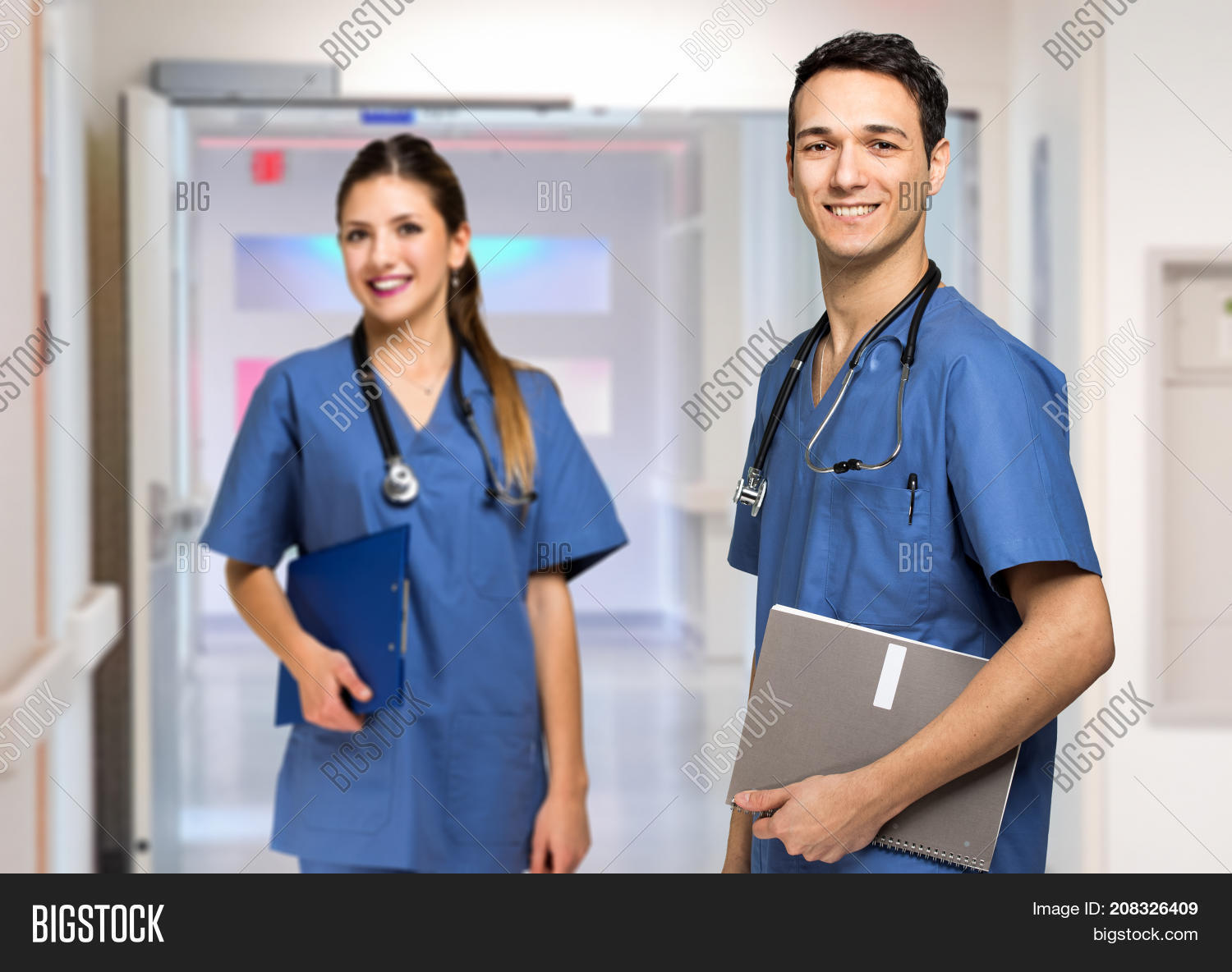 Portrait Two Nurse Image & Photo (Free Trial) | Bigstock