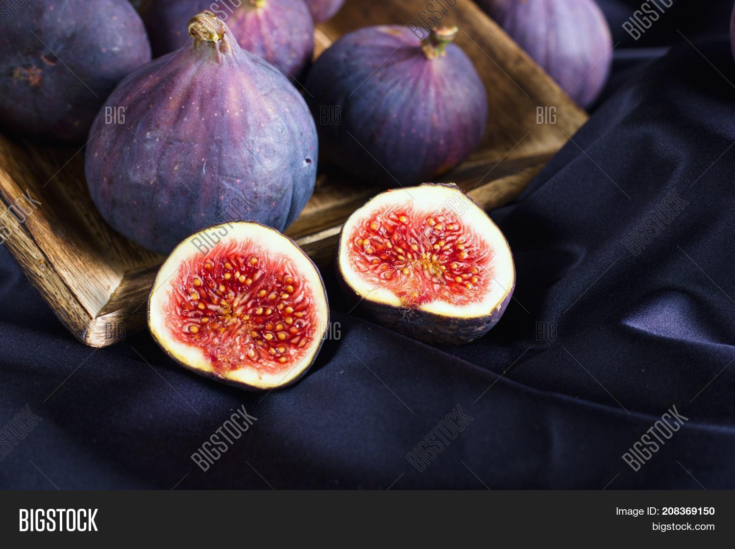 Ripe Fig Halves Whole Image & Photo (Free Trial) | Bigstock