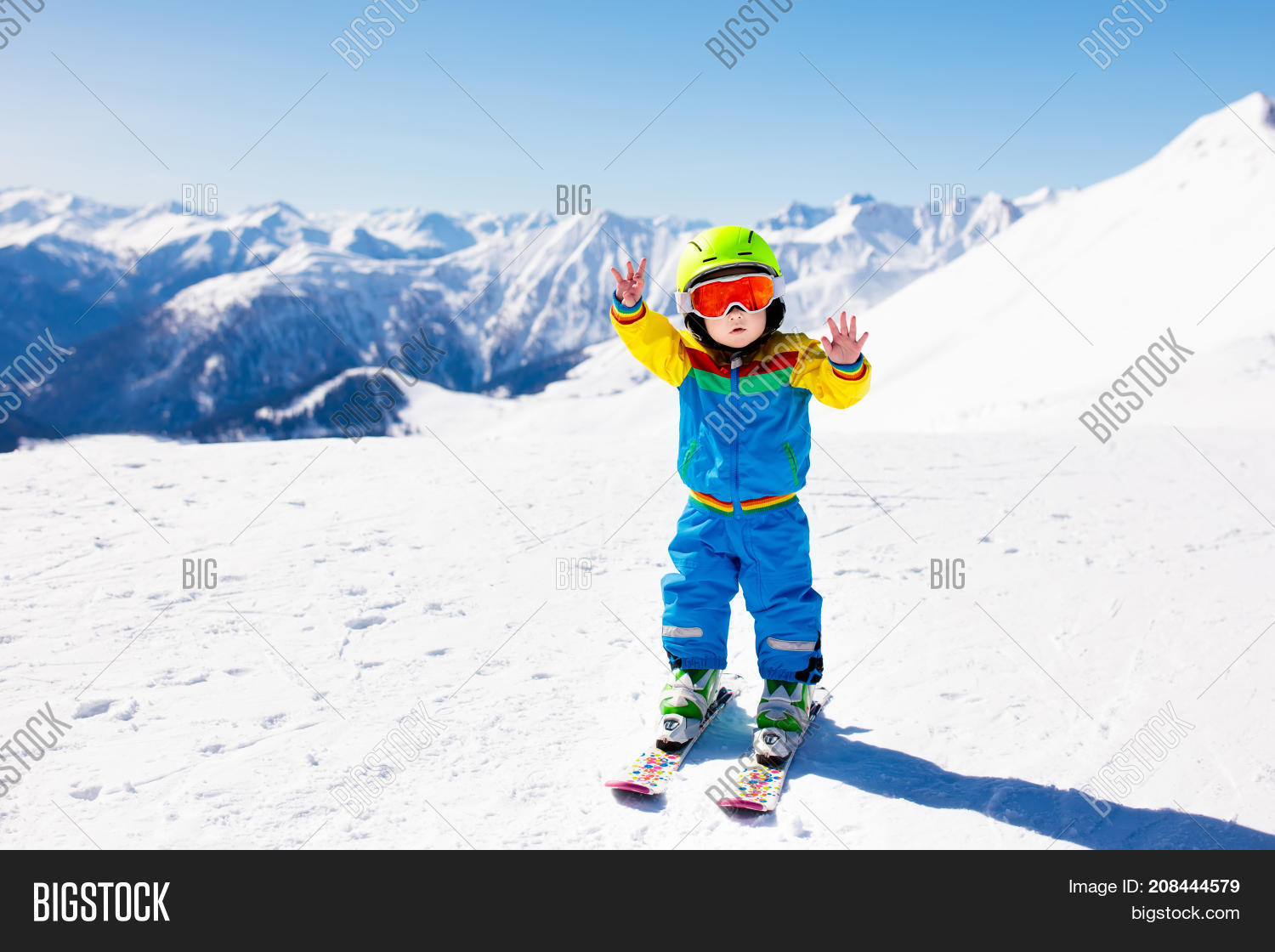 Kids Winter Snow Sport Image & Photo (Free Trial) | Bigstock