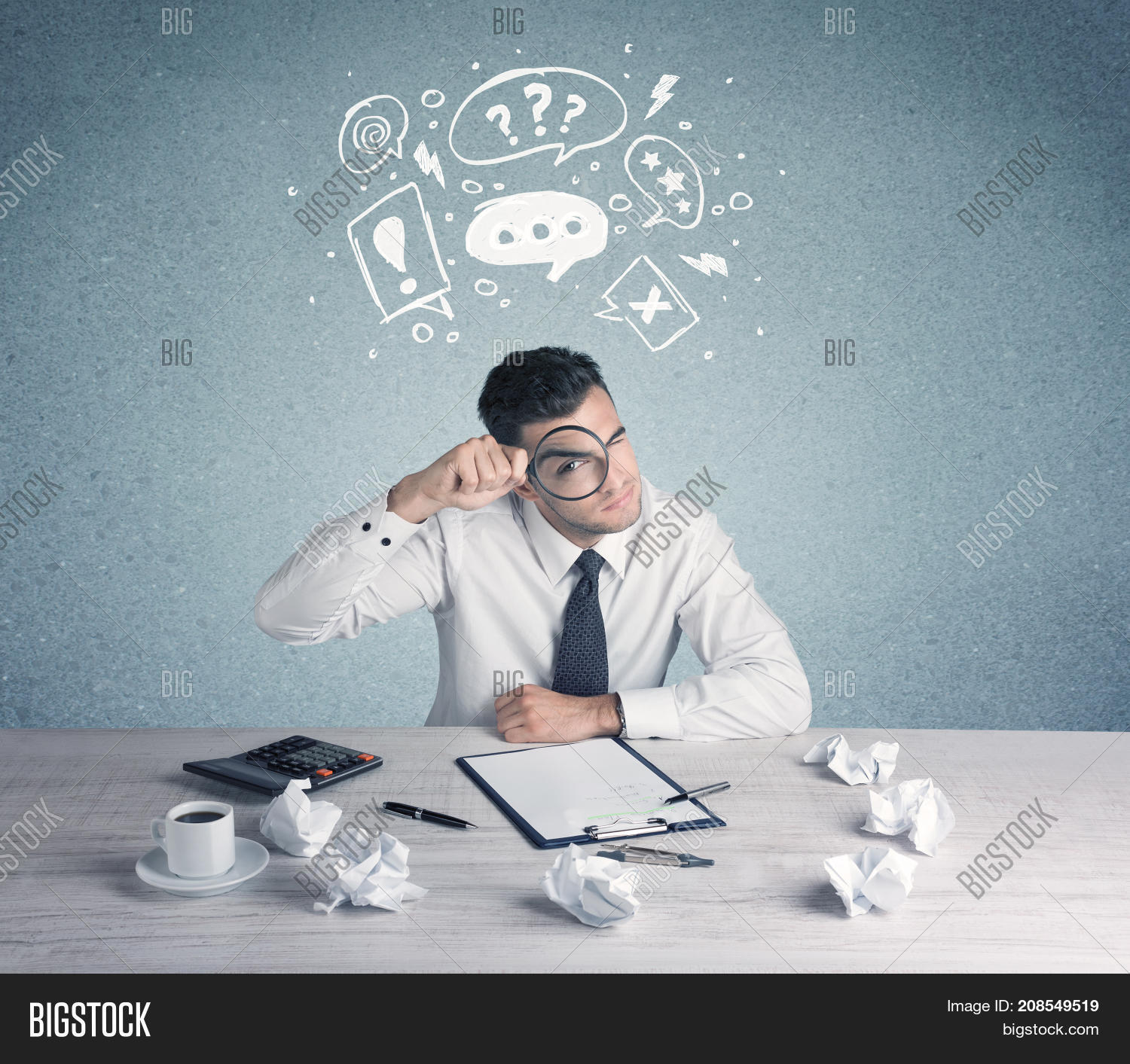 Confused Office Worker Image & Photo (Free Trial) | Bigstock