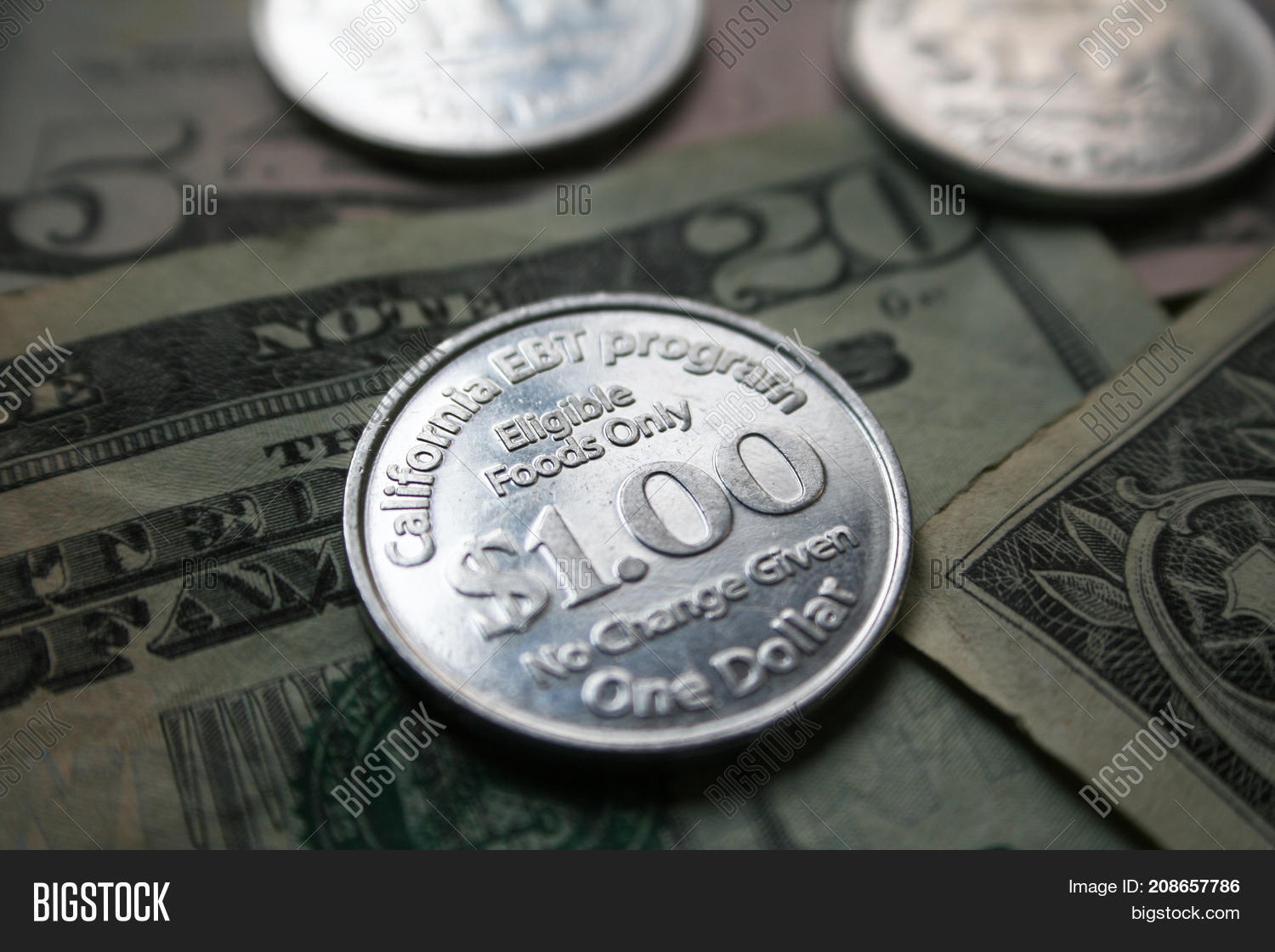 Welfare EBT Coin On Image & Photo (Free Trial) | Bigstock