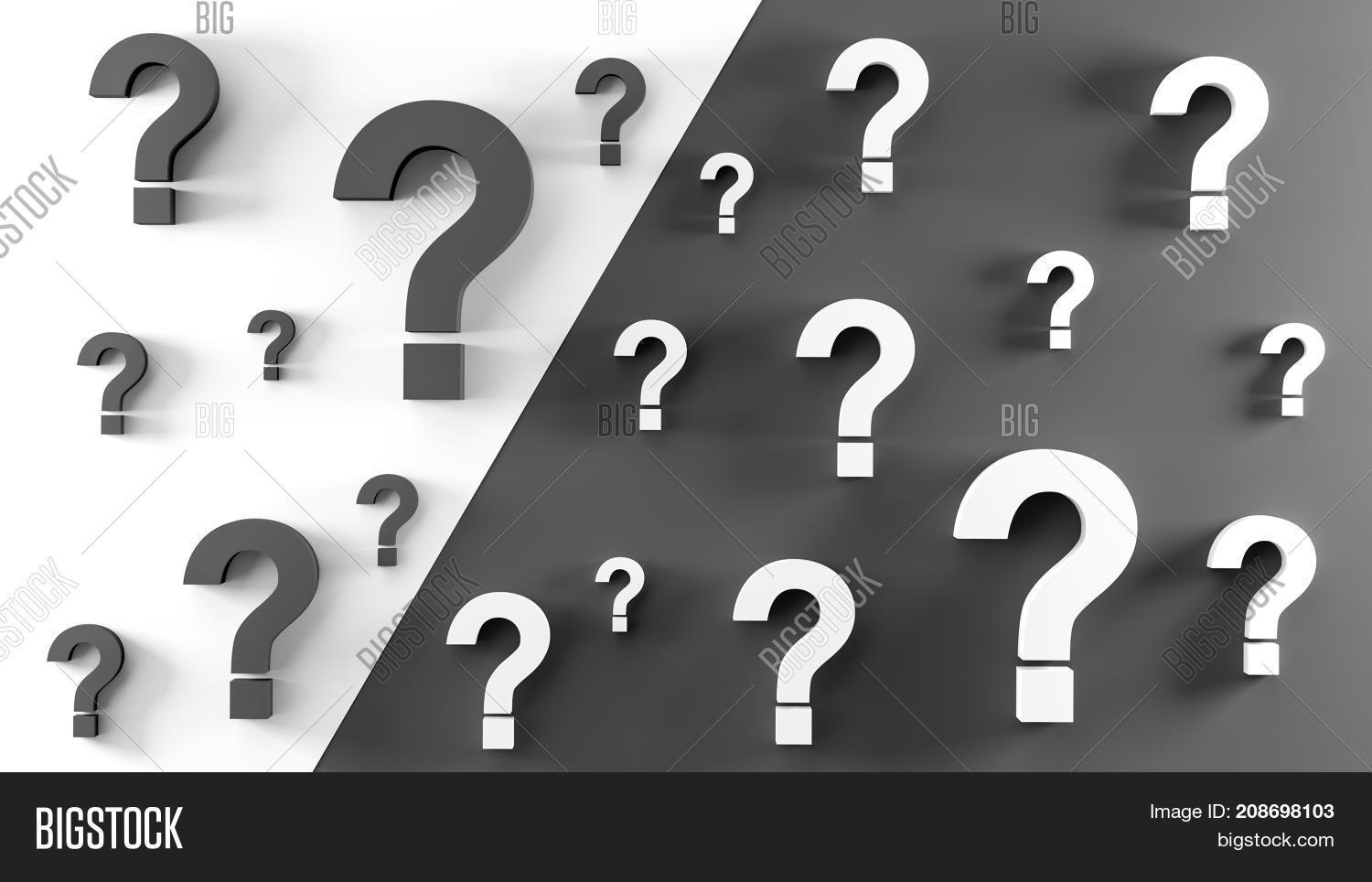 Black White Question Image & Photo (Free Trial) | Bigstock