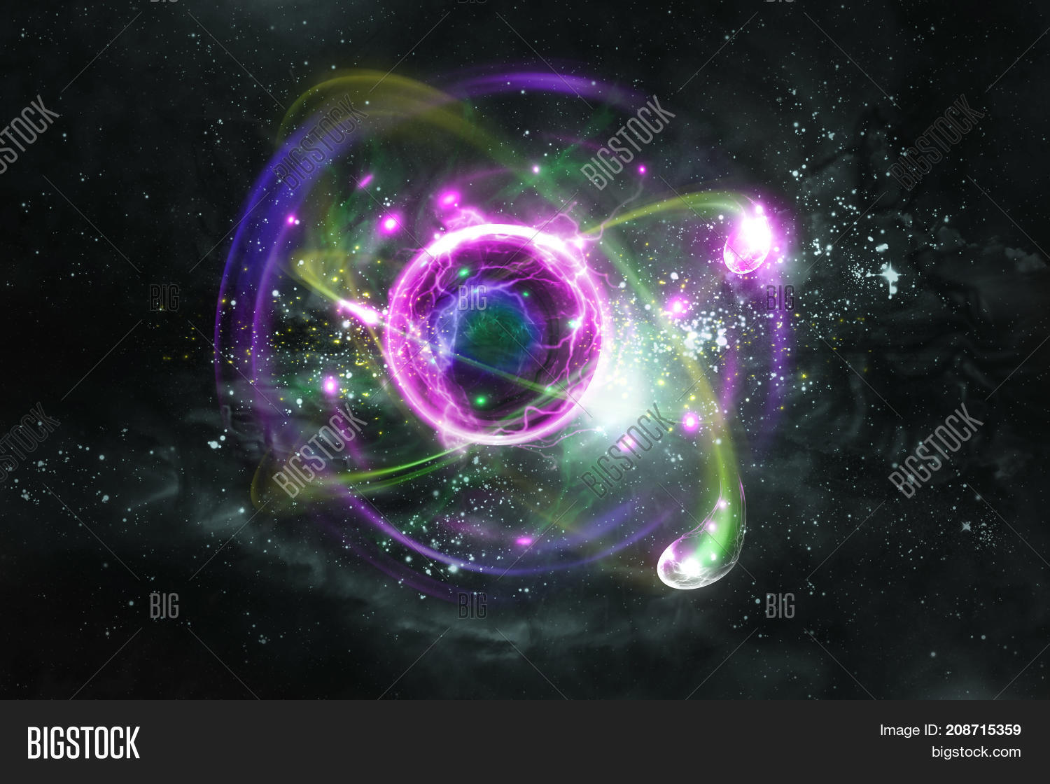 Close Colorful Atomic Image & Photo (Free Trial) | Bigstock