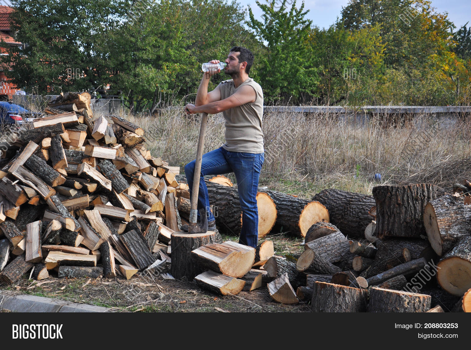 Tired Lumberjack Get Image & Photo (Free Trial) | Bigstock