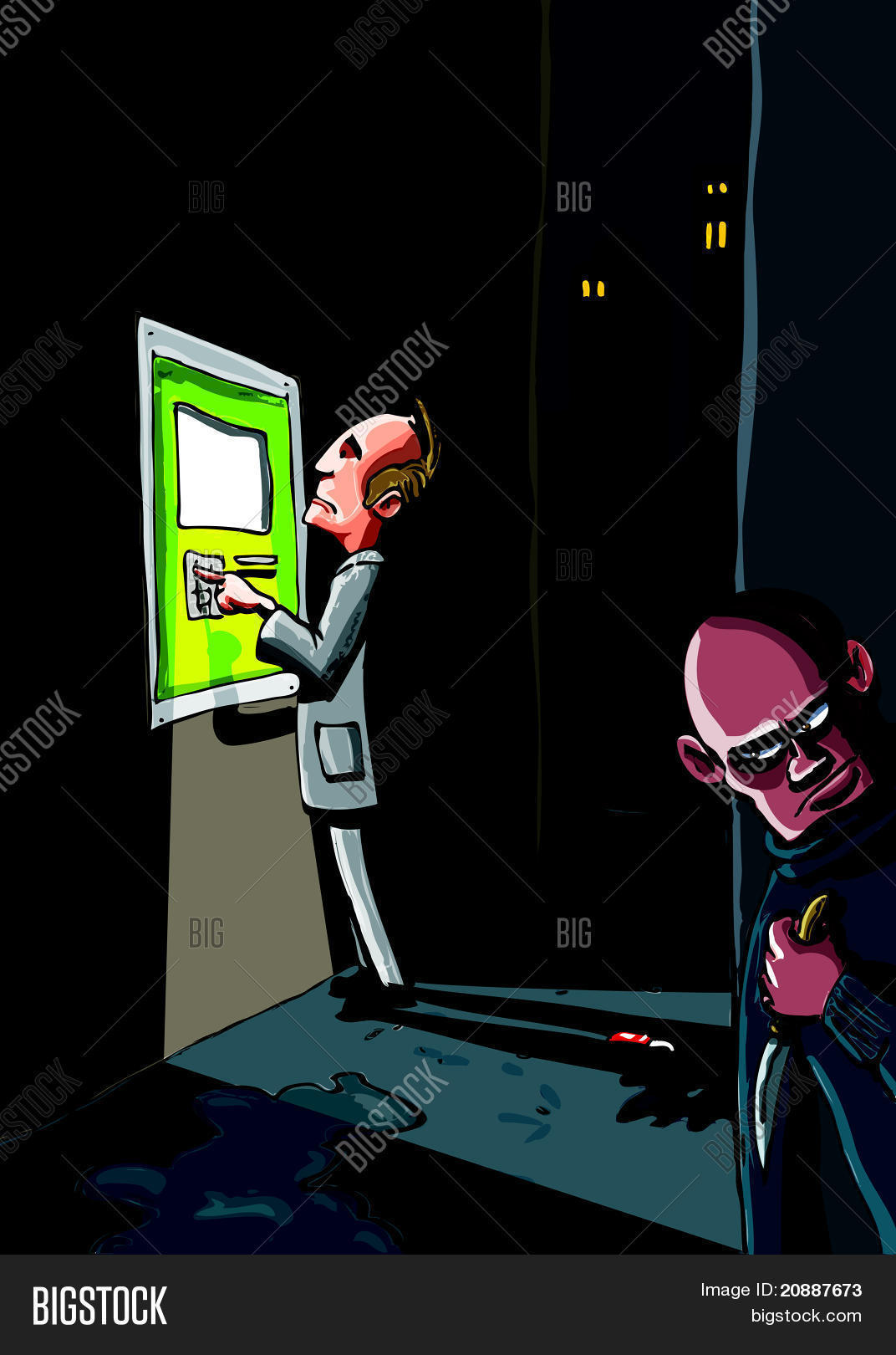 Cartoon Crime That Vector & Photo (Free Trial) | Bigstock