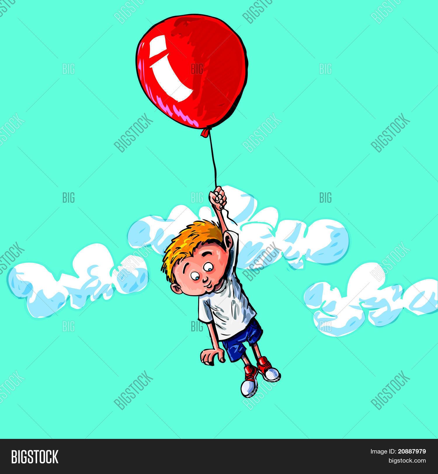 Cartoon Boy Hanging Vector & Photo (Free Trial) | Bigstock