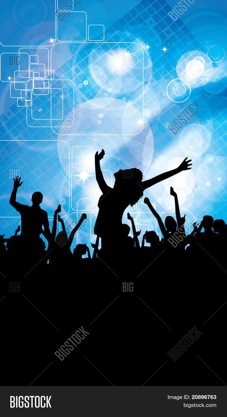 Large Crowd Party Vector & Photo (Free Trial) | Bigstock