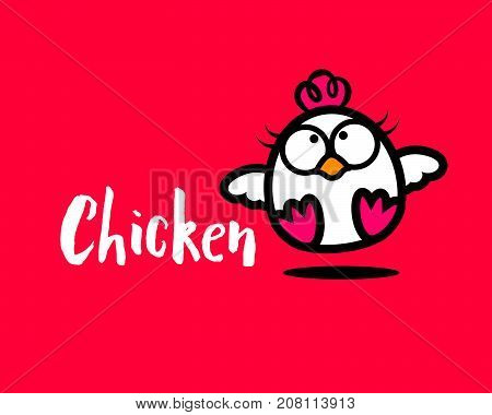 Cute Flying Chicken Vector & Photo (Free Trial) | Bigstock