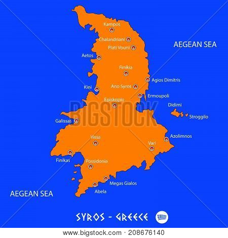 Island Syros Greece Vector & Photo (Free Trial) | Bigstock