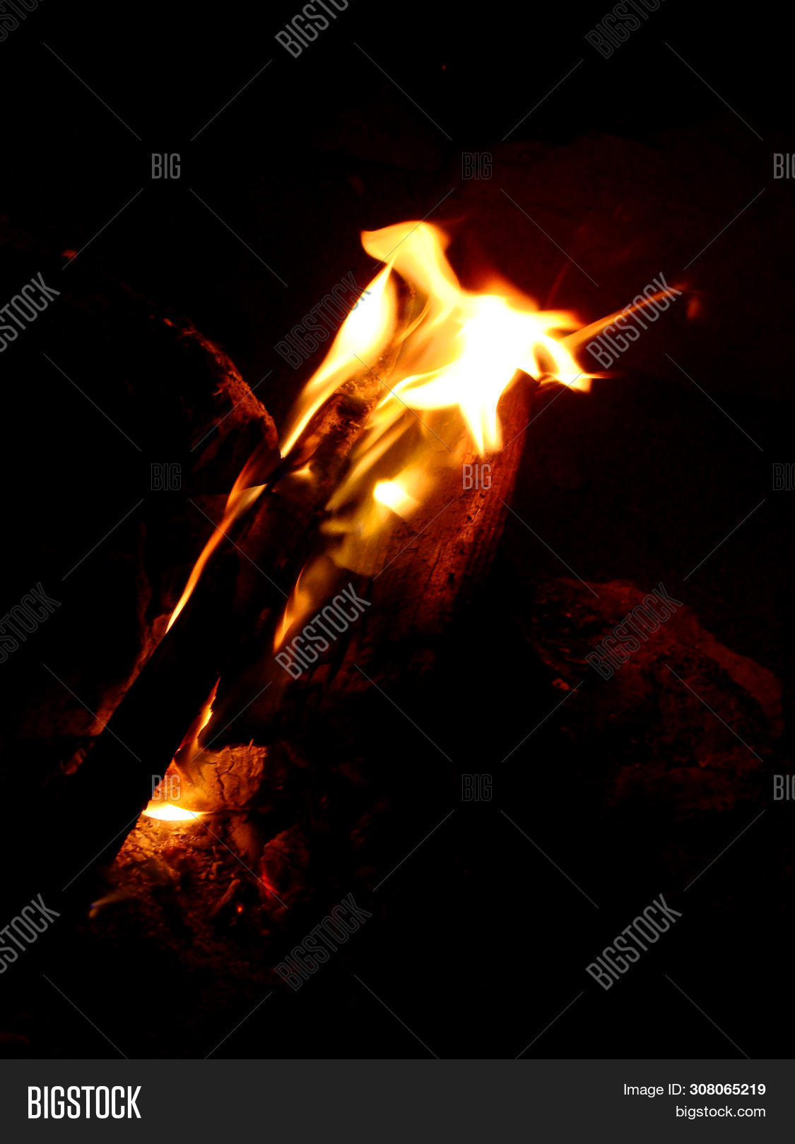 Fire Flames Macro Image & Photo (Free Trial) | Bigstock