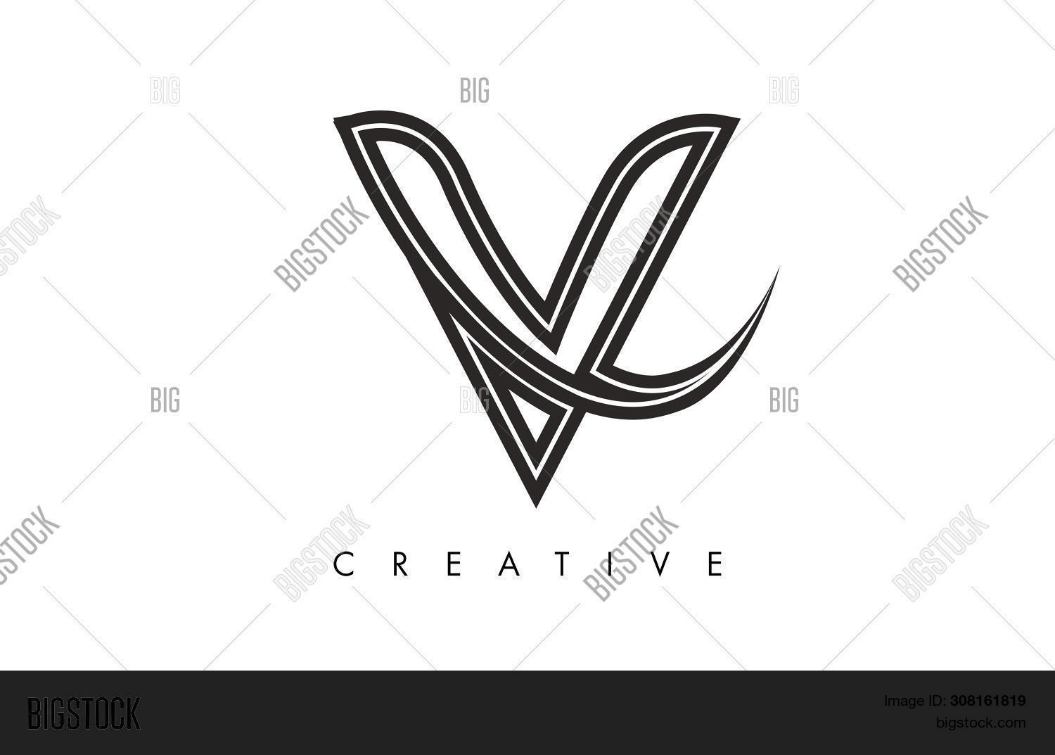 V Letter Design Logo Vector & Photo (Free Trial) | Bigstock