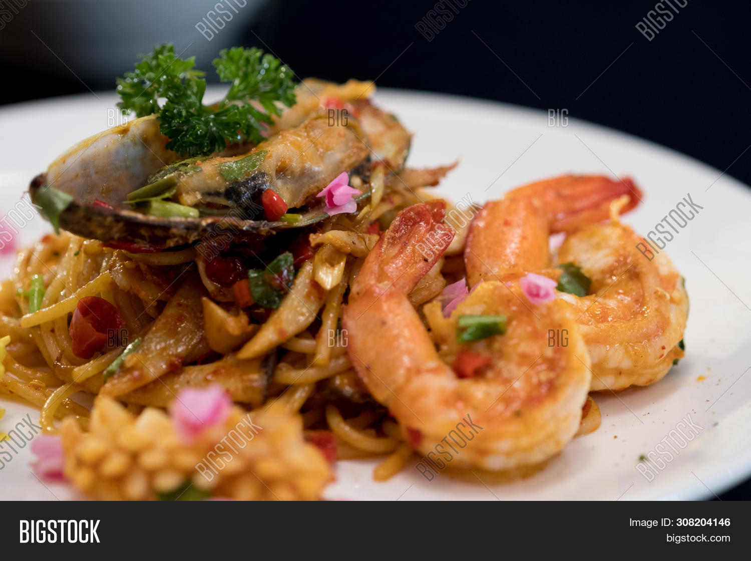 Seafood Spaghetti Image & Photo (Free Trial) | Bigstock