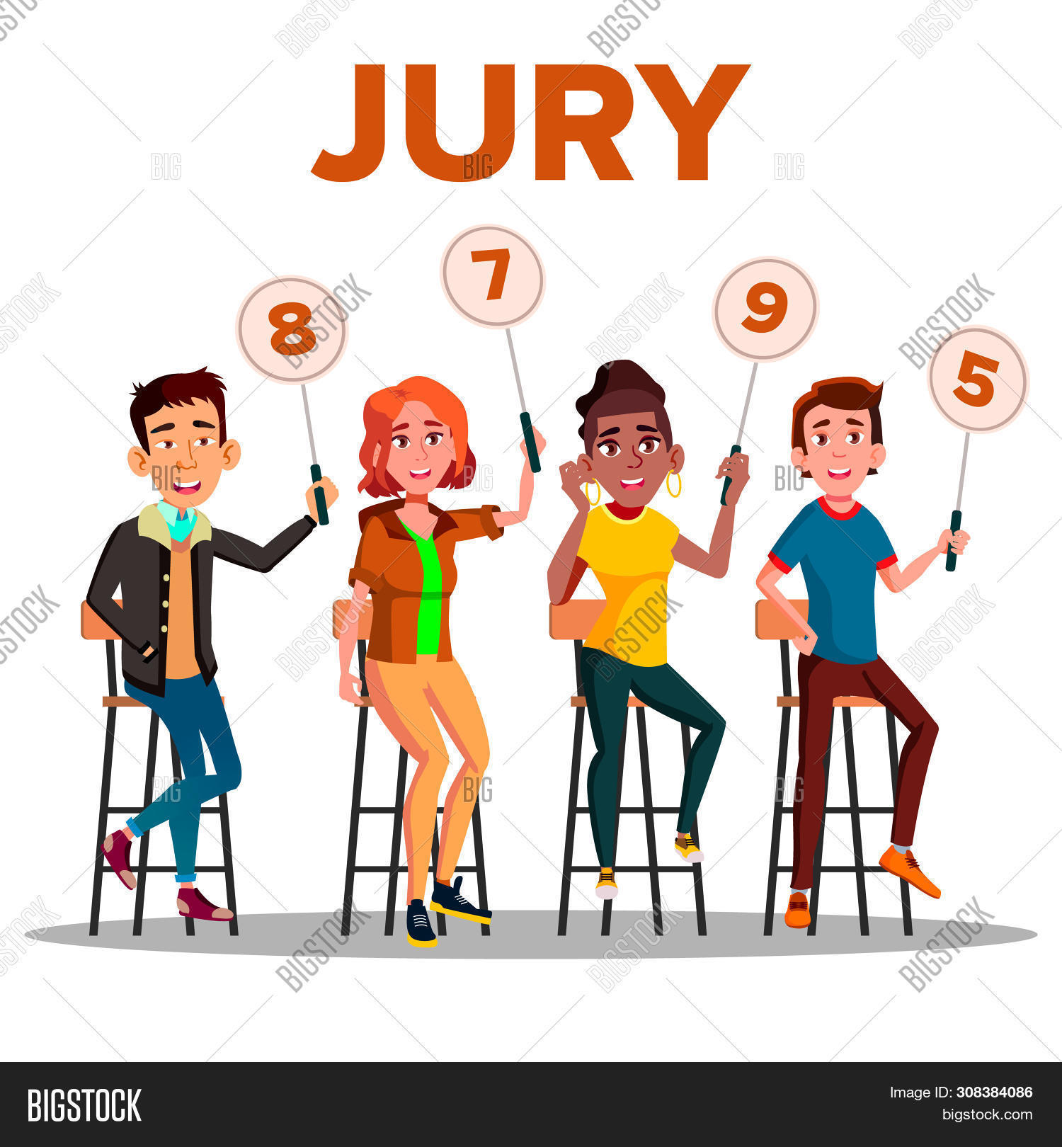 Characters Jury Sign Image & Photo (Free Trial) | Bigstock