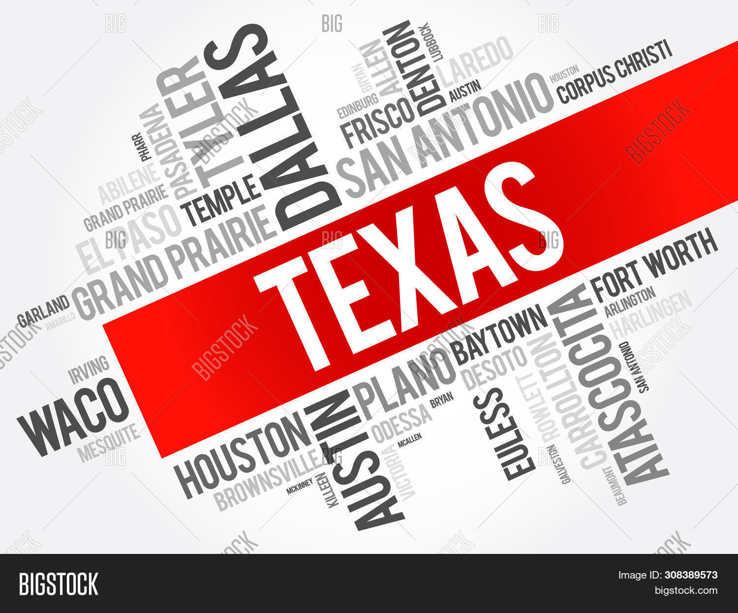 List Cities Texas Usa Image & Photo (Free Trial) | Bigstock