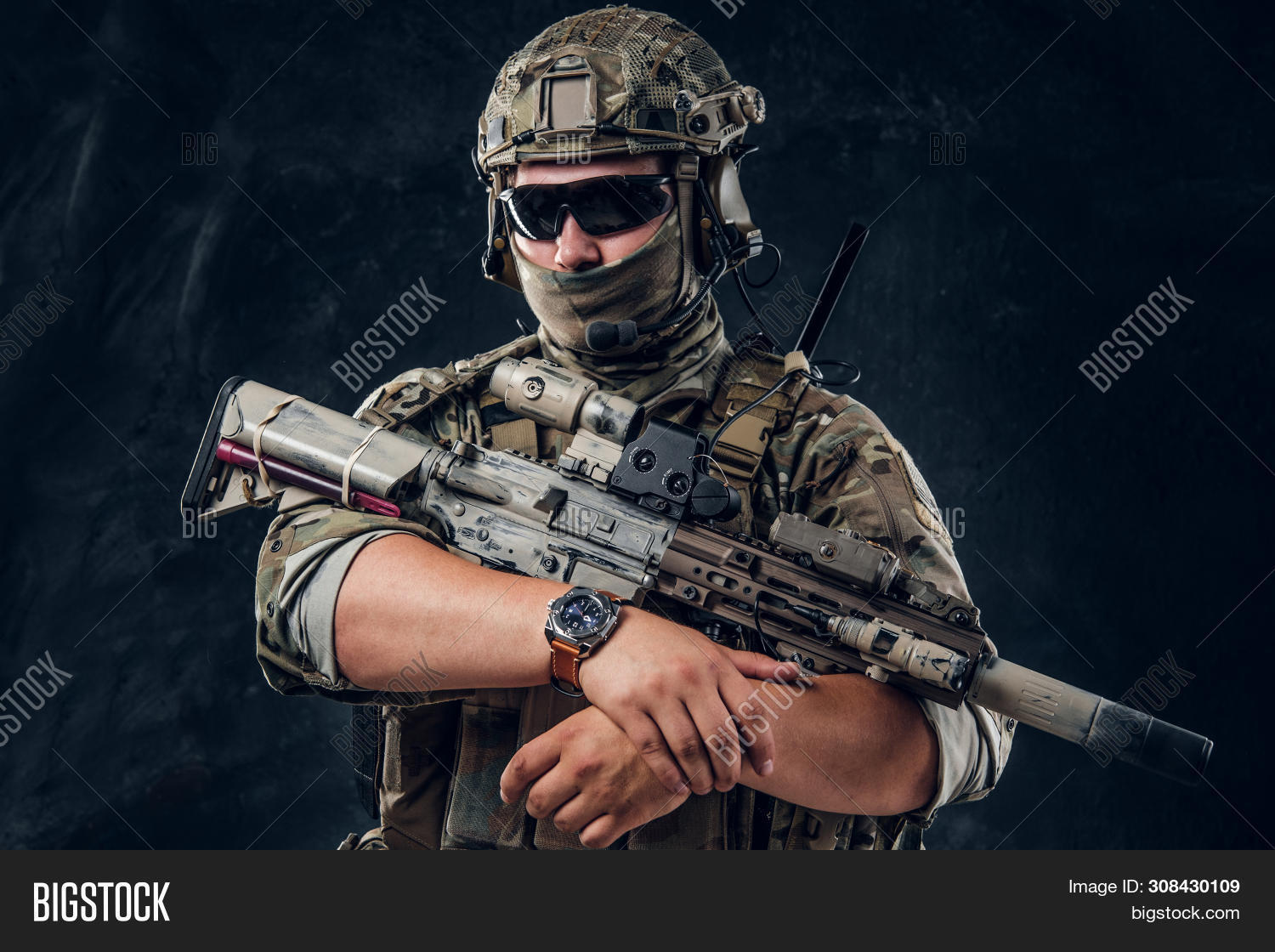 Serious Soldier Full Image & Photo (Free Trial) | Bigstock