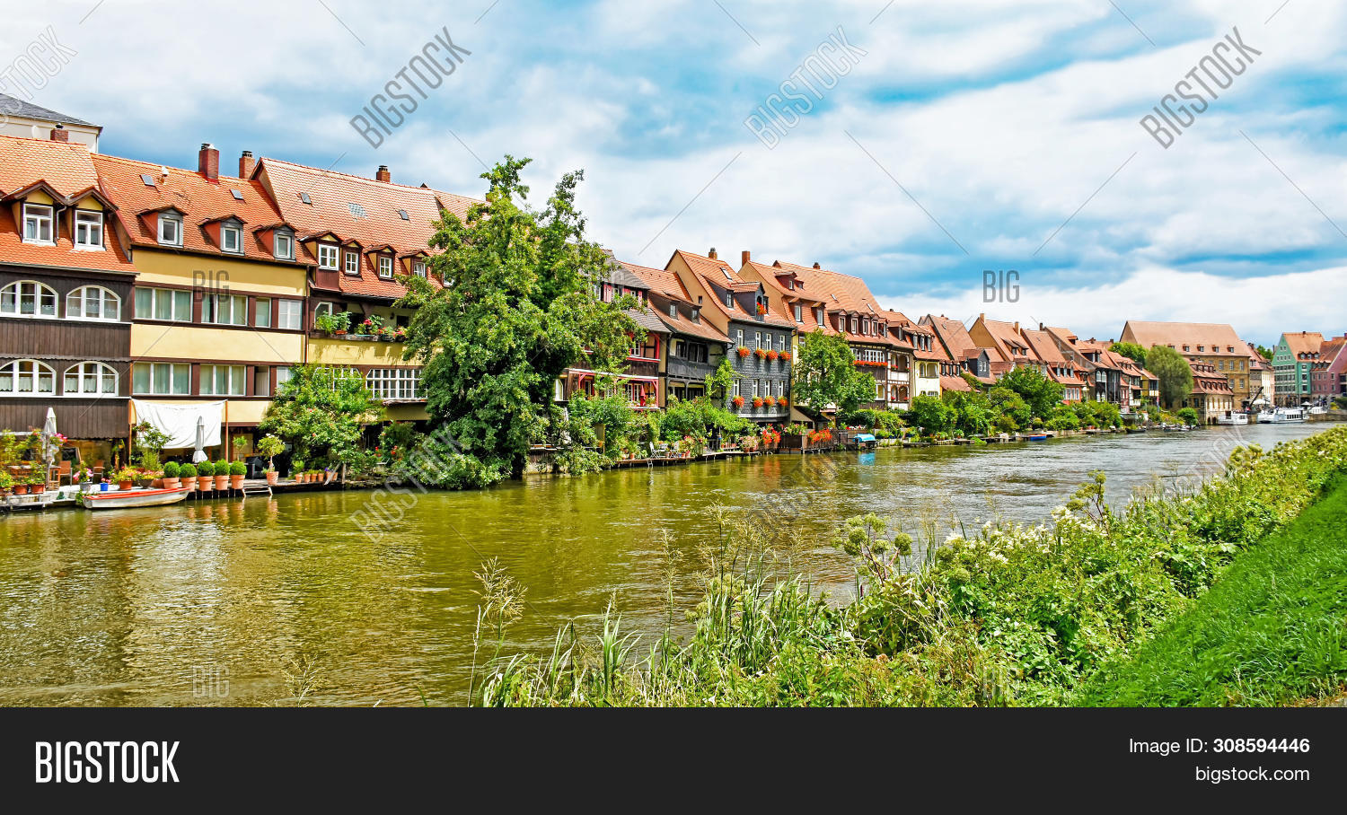 River Regnitz Along Image & Photo (Free Trial) | Bigstock