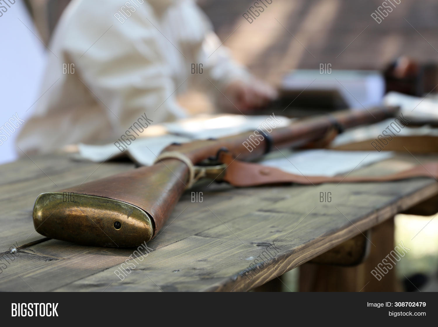 Old Rifle On Wooden Image & Photo (Free Trial) | Bigstock