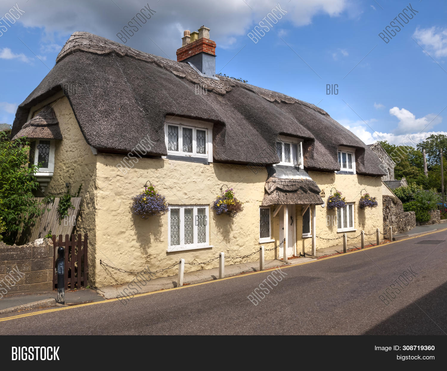 Thatched Cottage On Image & Photo (Free Trial) | Bigstock