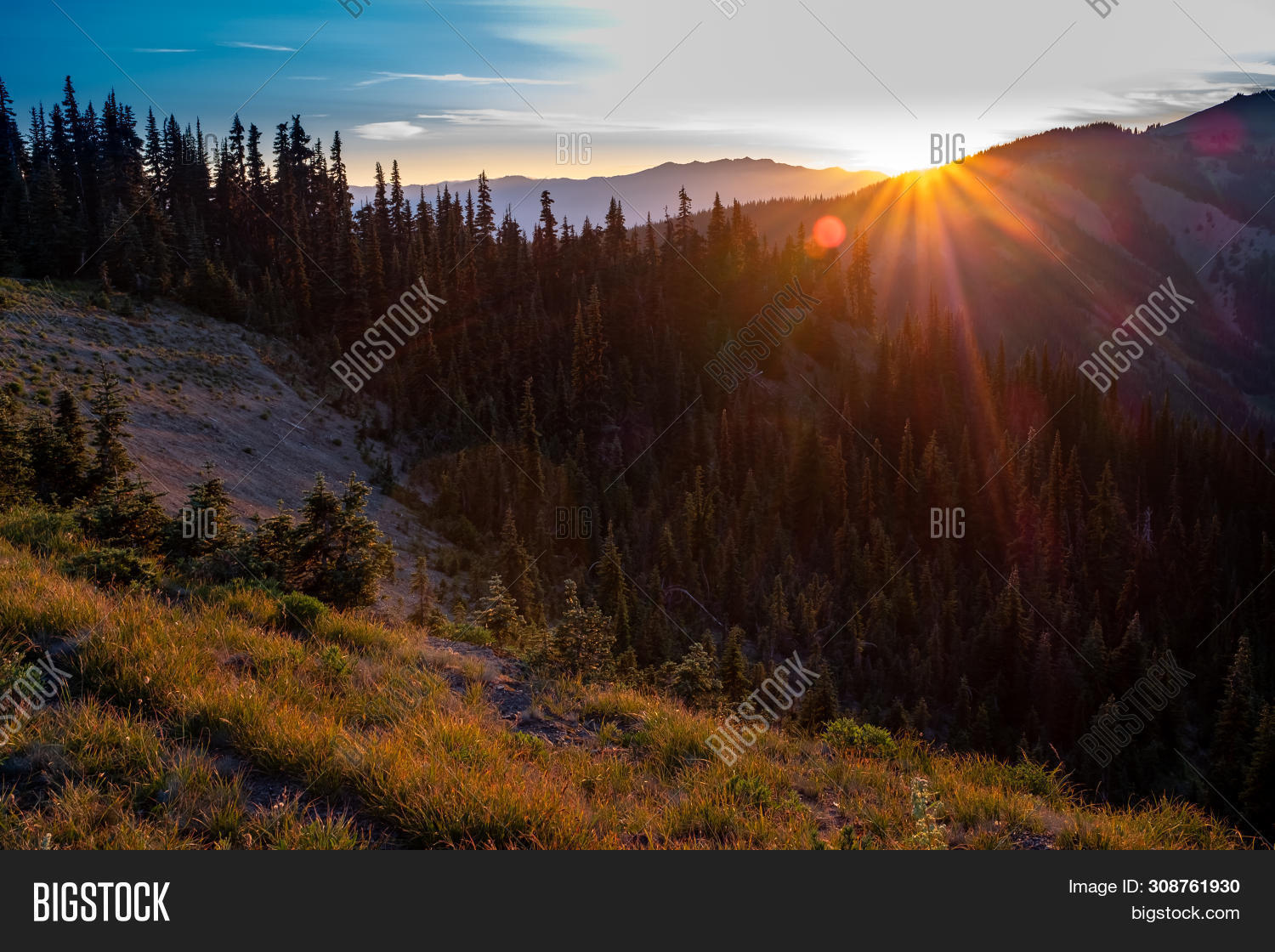 Hurricane Ridge Sunset Image & Photo (Free Trial) | Bigstock
