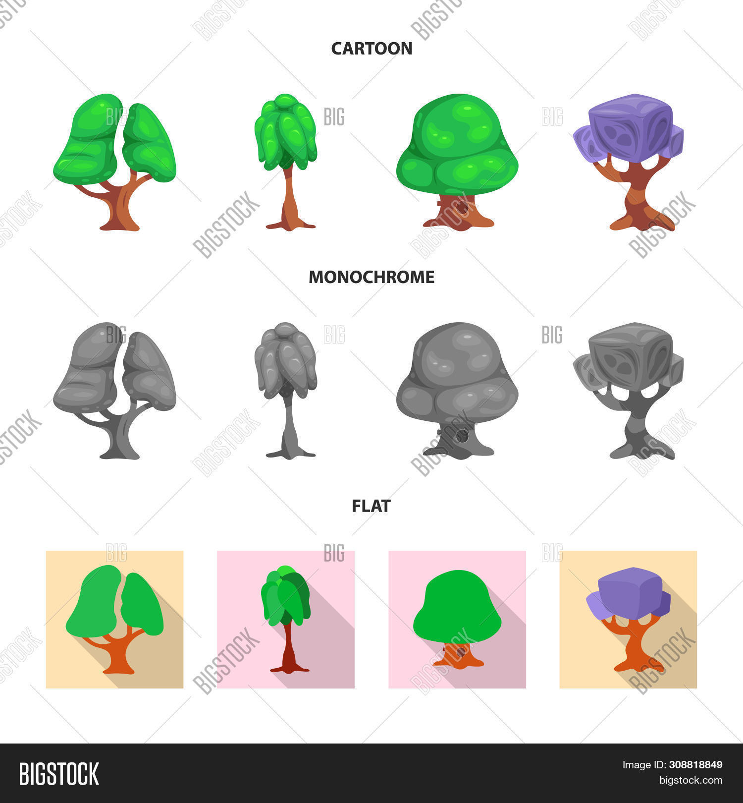 Bitmap Design Tree Image & Photo (Free Trial) | Bigstock