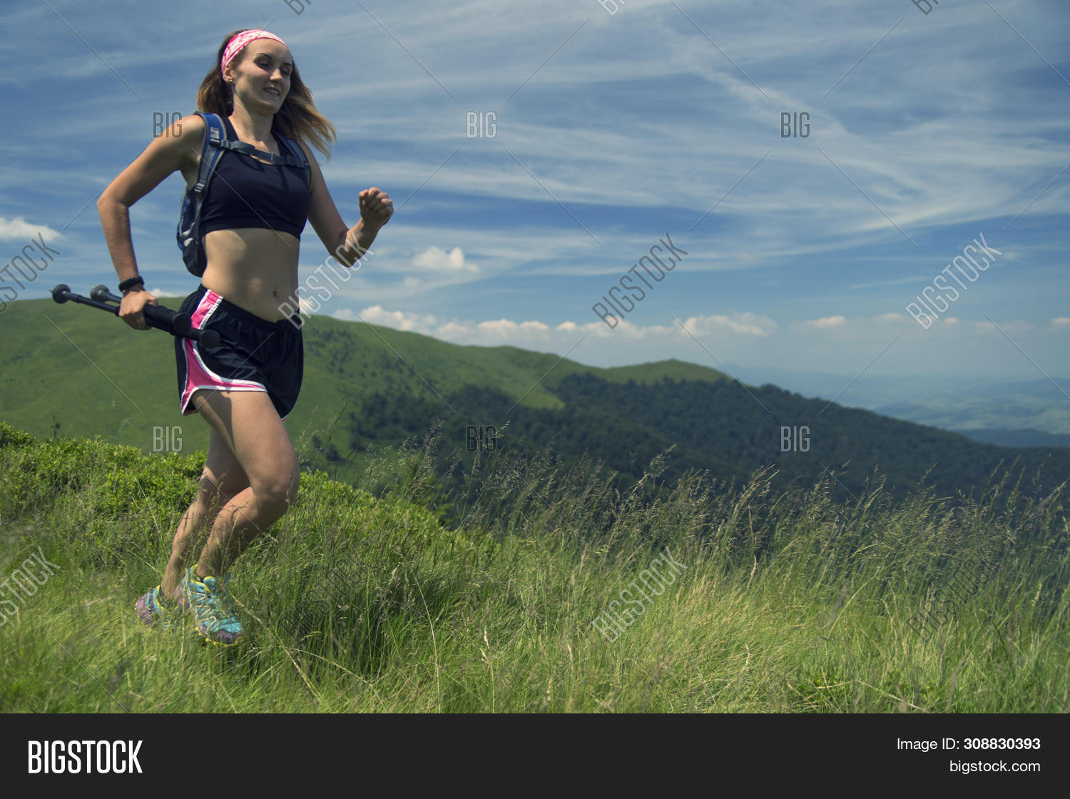 Girl Run On Trail Image & Photo (Free Trial) | Bigstock