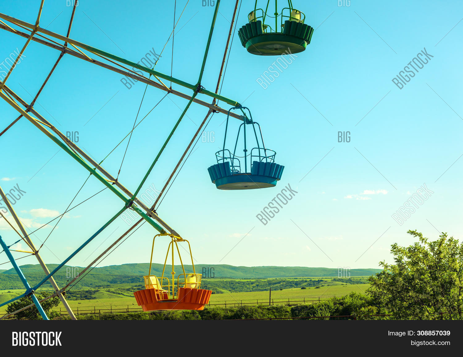 Ferris Wheel Cabins Image & Photo (Free Trial) | Bigstock