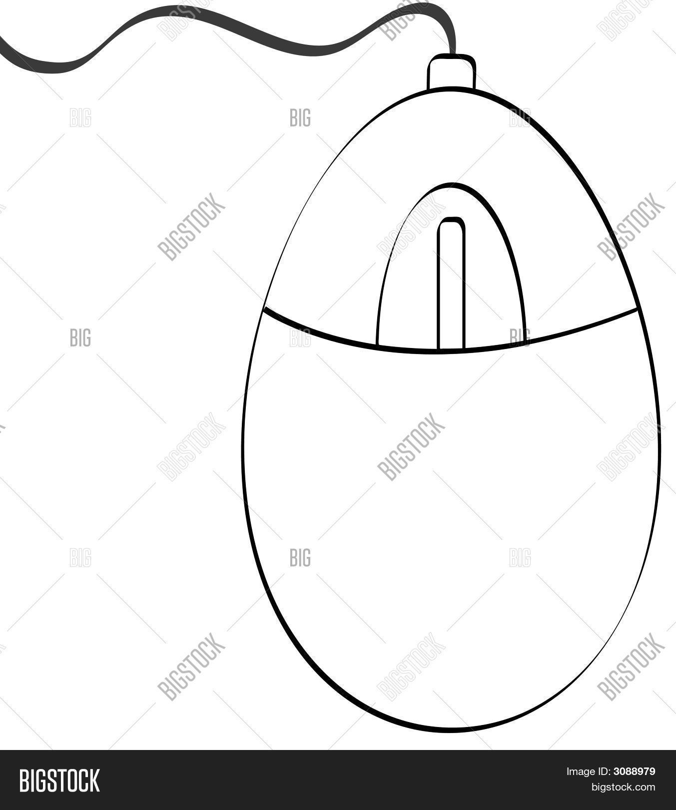 Mouse Outline Image & Photo (Free Trial) | Bigstock