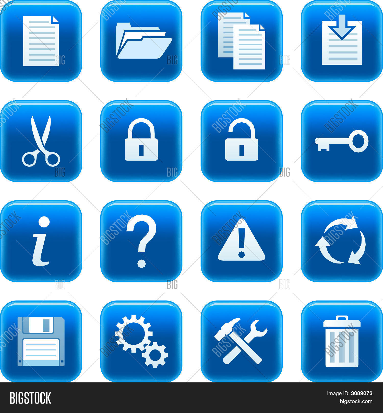 Web Icons / Buttons. Vector & Photo (Free Trial) | Bigstock