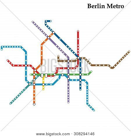 Map Berlin Metro, Vector & Photo (Free Trial) | Bigstock