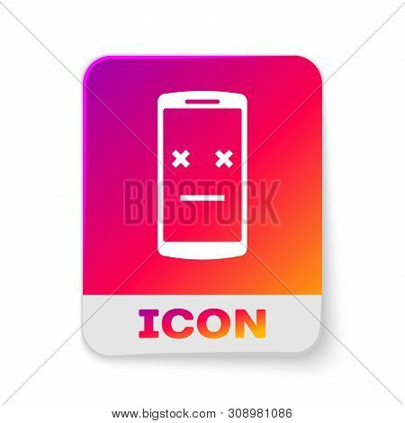 White Dead Phone Icon Vector & Photo (Free Trial) | Bigstock