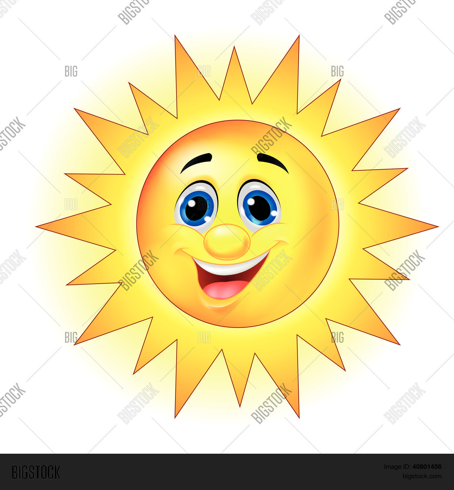 Sun Cartoon Character Vector & Photo (Free Trial) | Bigstock