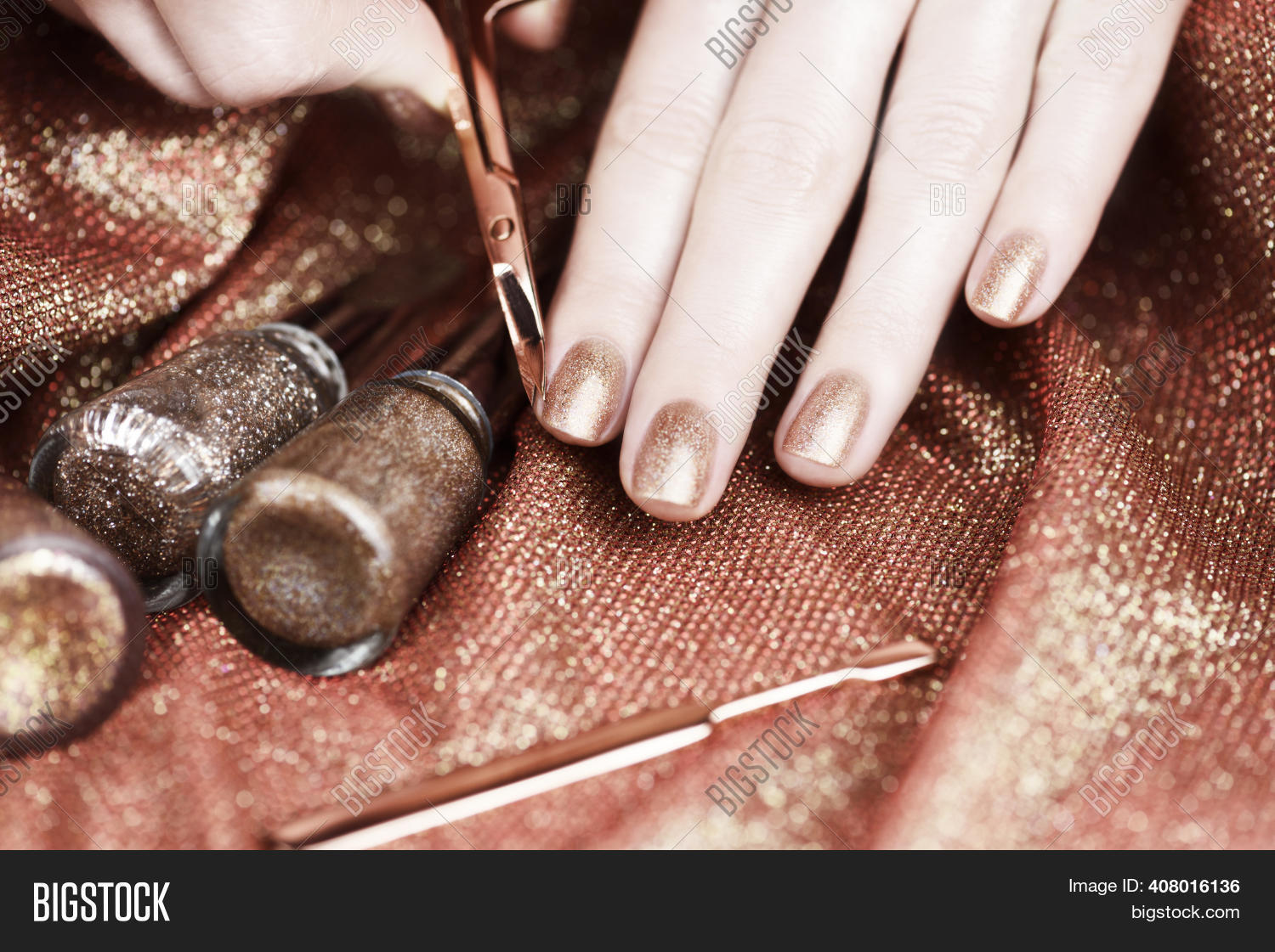 Woman Making Manicure Image & Photo (Free Trial) | Bigstock
