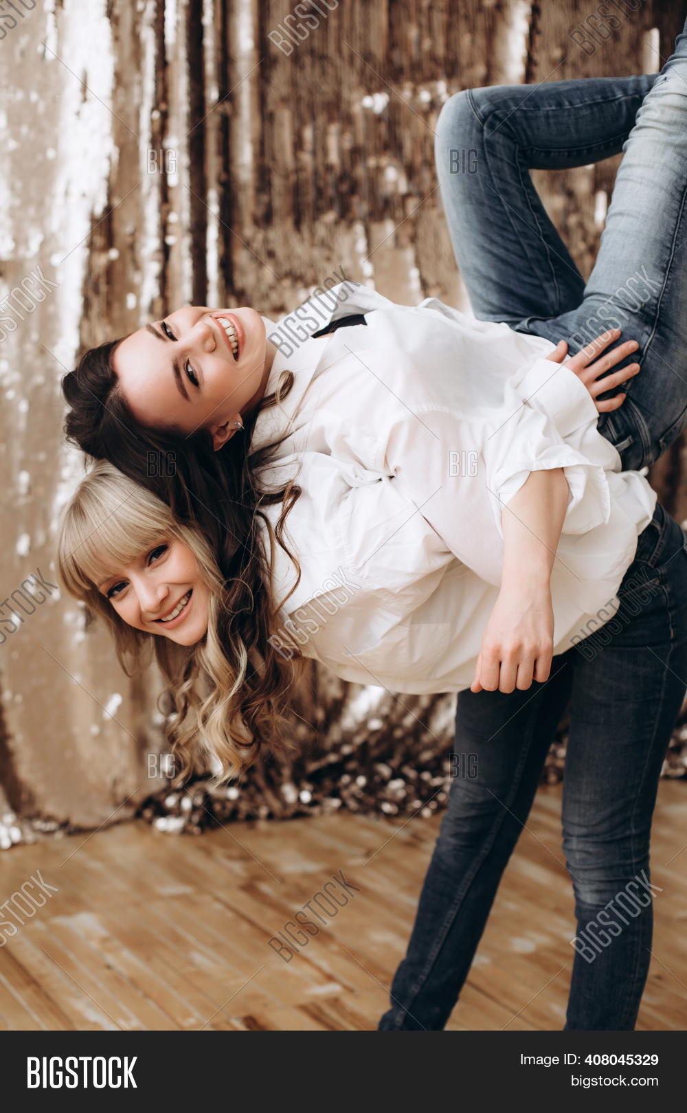 Two Happy Women On Image & Photo (Free Trial) | Bigstock