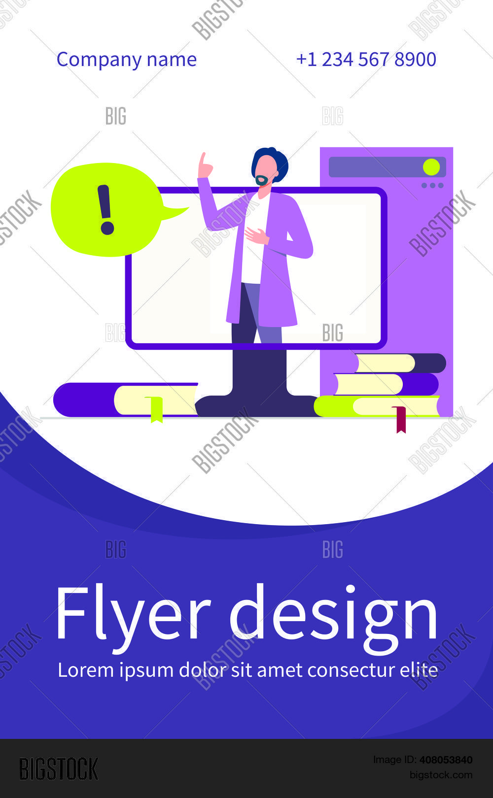 Lecturer Talking Vector & Photo (Free Trial) | Bigstock