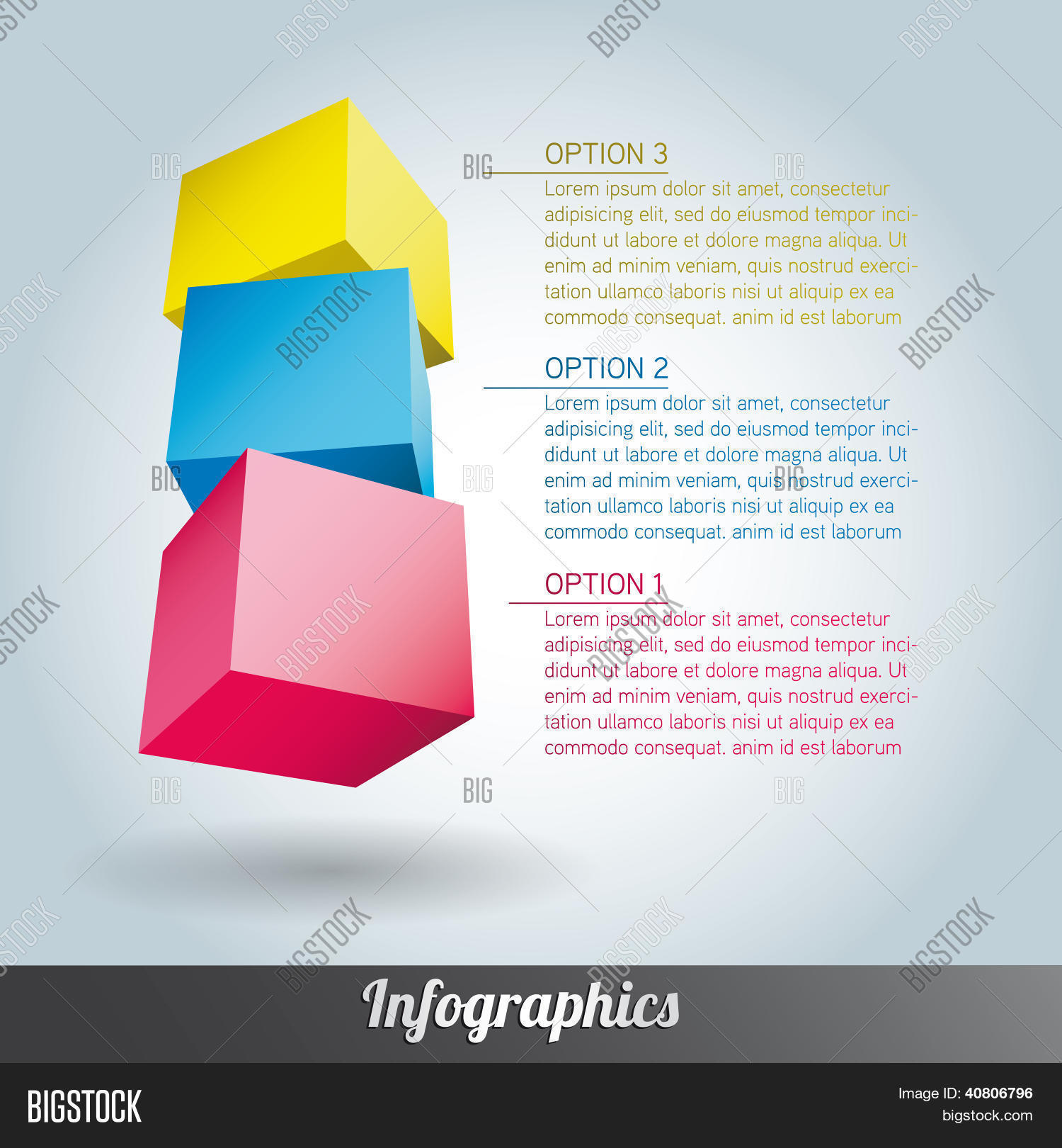 Cube Infographics Vector & Photo (Free Trial) | Bigstock