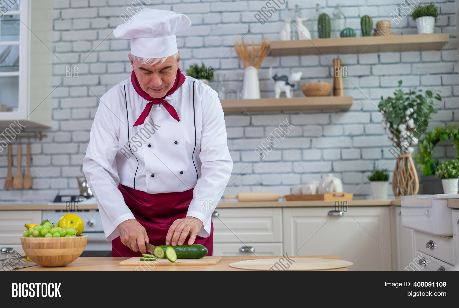 Elderly Male Chef Image & Photo (Free Trial) | Bigstock