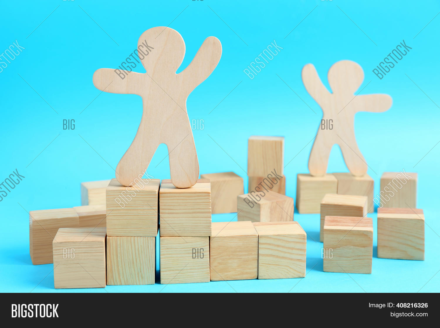 Wooden Cubes Human Image & Photo (Free Trial) | Bigstock