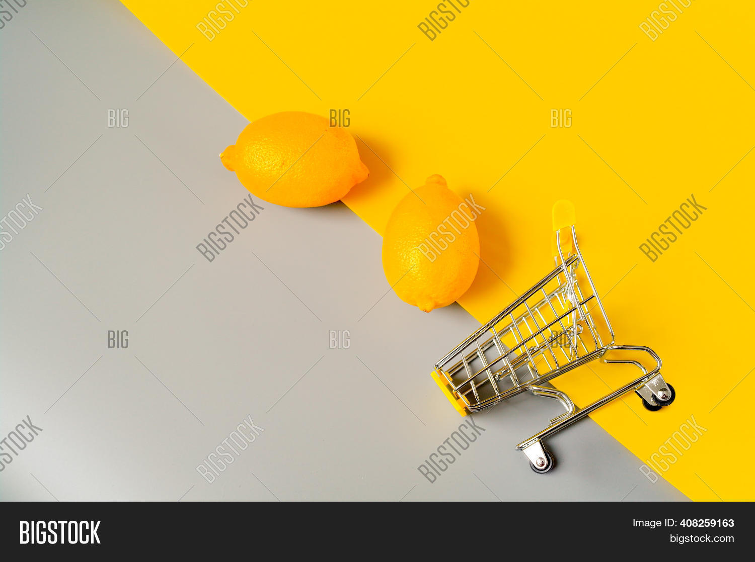Lemon Shopping Cart, Image & Photo (Free Trial) | Bigstock