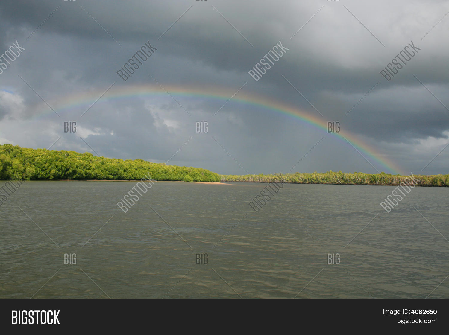 Rainbow Over River Image & Photo (Free Trial) | Bigstock