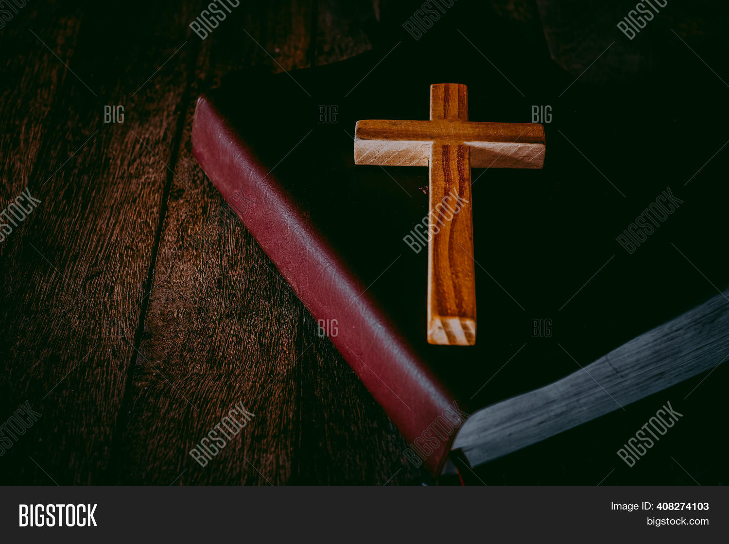 Cross Placed On Bible Image & Photo (Free Trial) | Bigstock